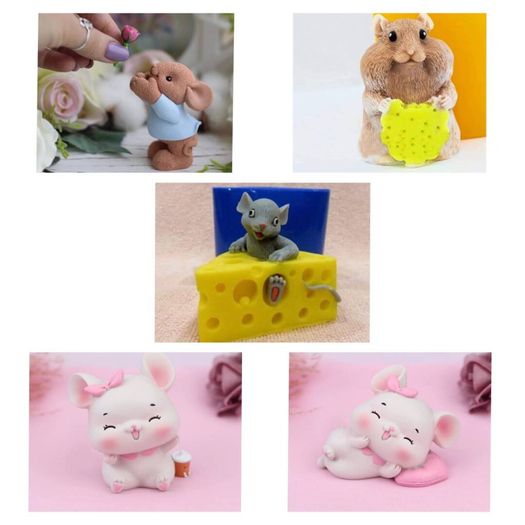 3d Cute Hamster With Cookie Biscuit Cheese Rat Mice Mouse Soap Making ...