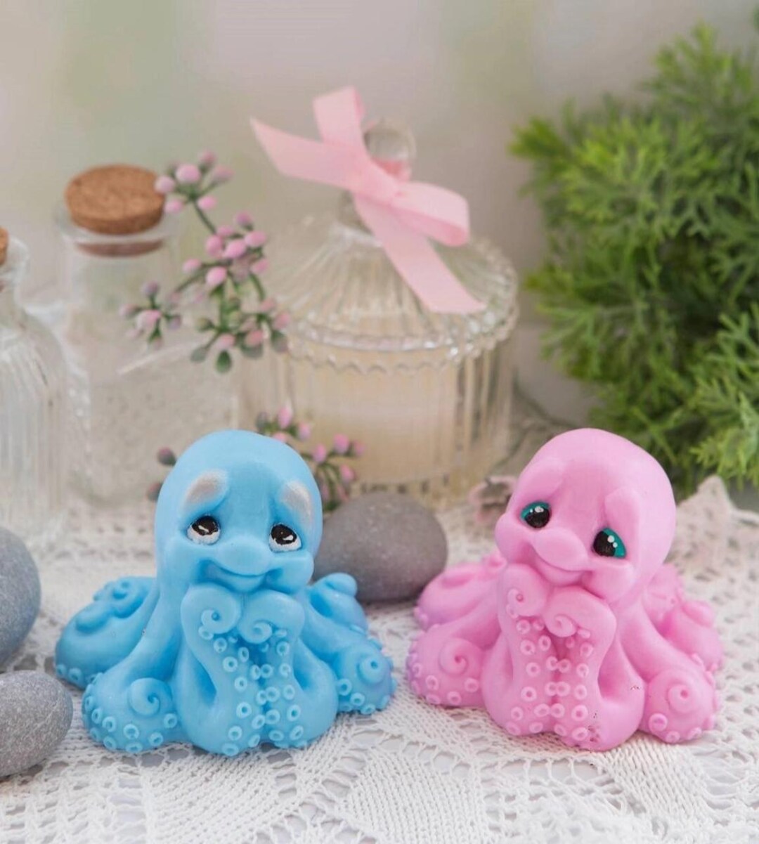 Handmade Silicone Mold 3d Octopus Sea Ocean Life Soap Candle Gypsum ...