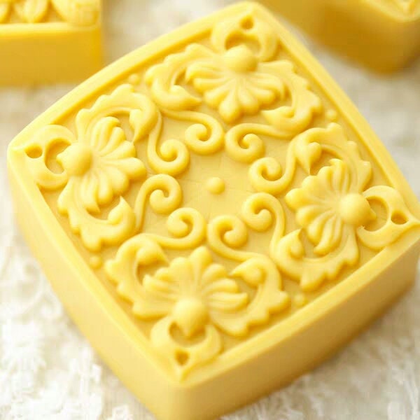 Royal Square Shape Design Mold Embroidery Pattern Soap Candle Resin ...