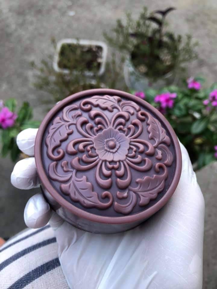 Royal Round Shape Design Mold Embroidery Pattern Soap Candle Resin ...