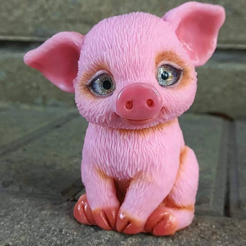 3d Cute Pig Piggy Piglets Mold Mould Silicone Soap Candle - Etsy