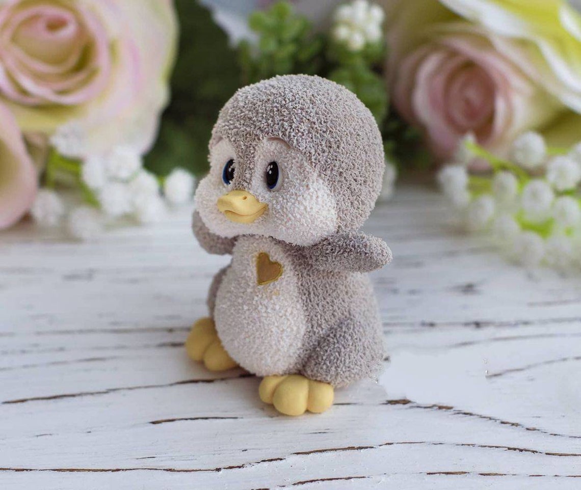 3d Baby Penguin Theme Mold Mould Silicone Soap Melt and Pour Candle ...