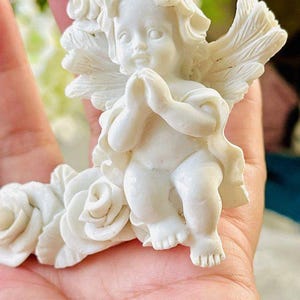 Fancy Angel Picture Photo Frame Silicone Mold Mould Cement Concrete ...