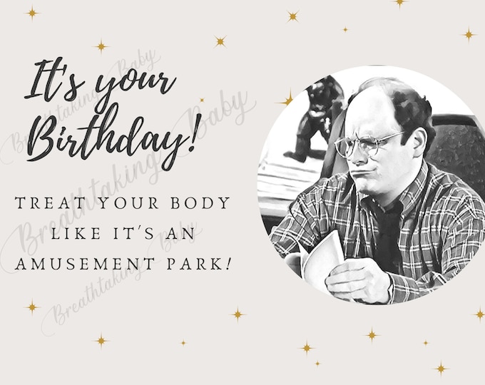 Seinfeld Birthday Card Jerry Seinfeld, What's the Deal With Birthdays ...