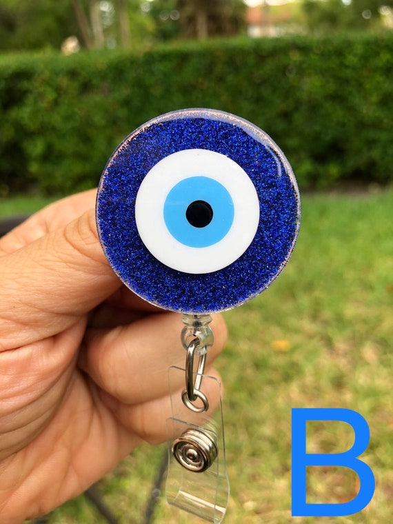 Evil Eye Badge Reel | Etsy