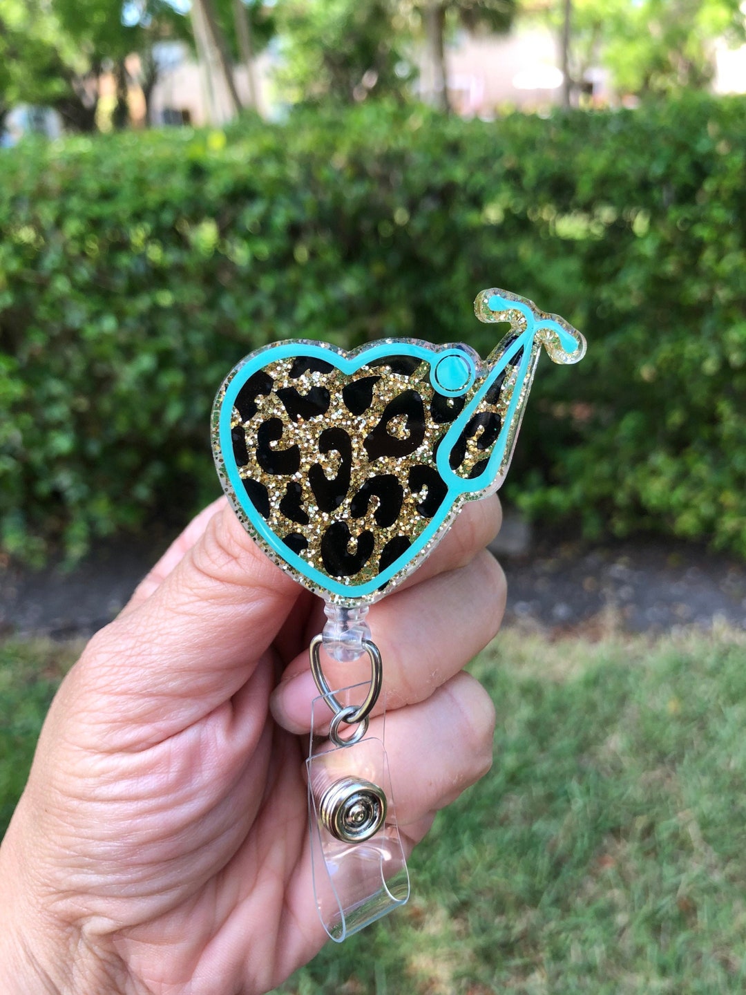 Leopard Print Stethoscope Badge Reel - Etsy