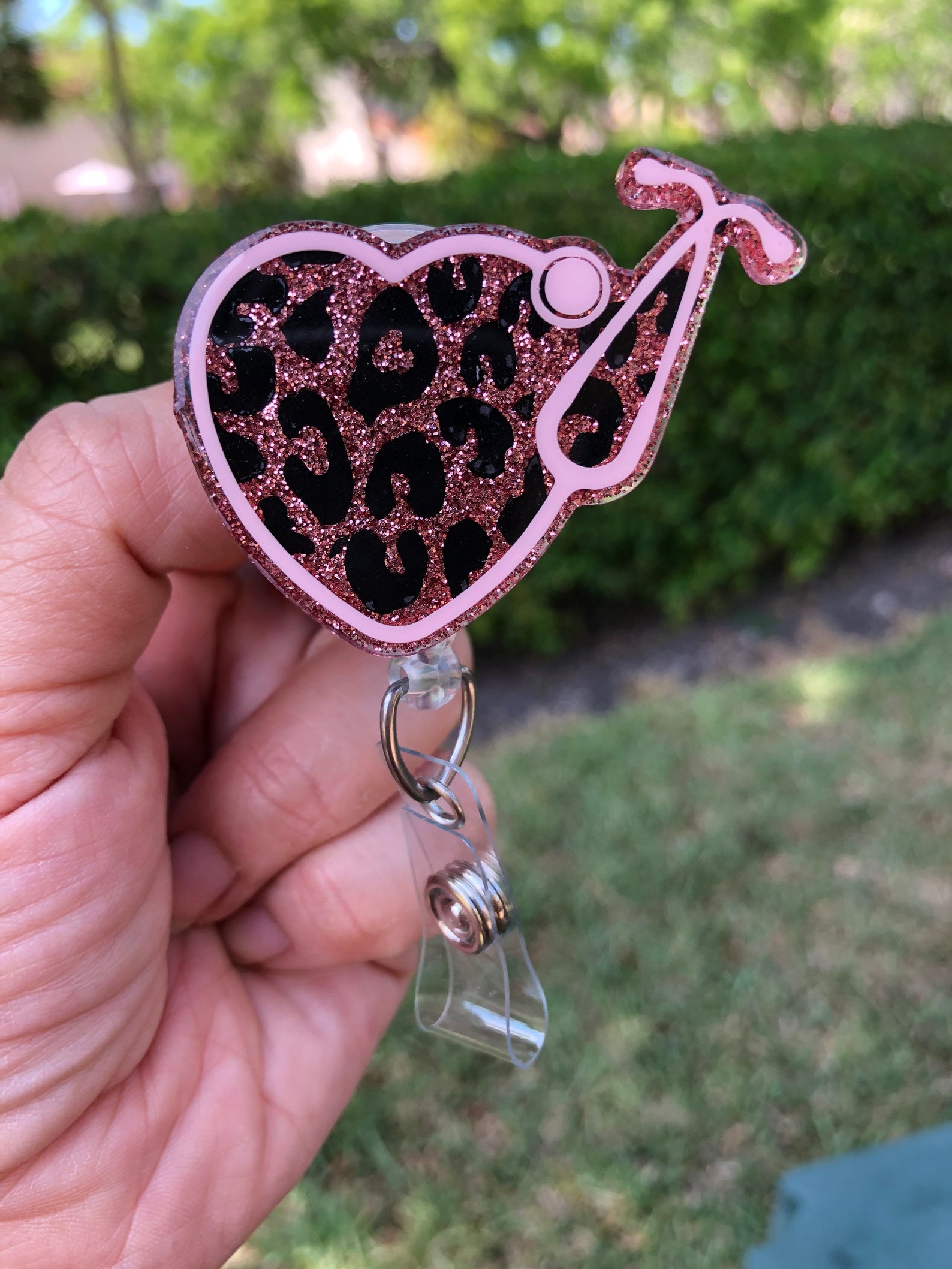 Leopard Print Stethoscope Badge Reel - Etsy