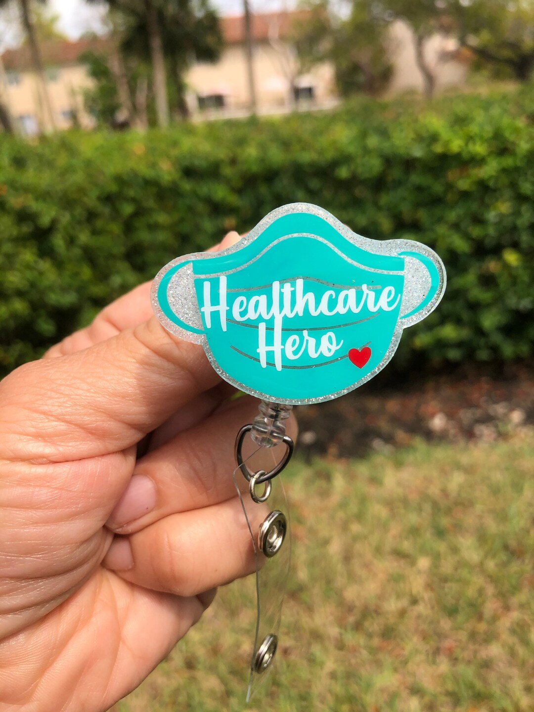Healthcare Hero Badge Reel - Etsy