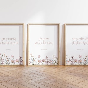 Christian Nursery Wall Decor for a Girl's Room | Baby Room Bible Verse ...