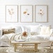 Watercolor Flower Wall Art Boho Wall Decor Neutral Color - Etsy