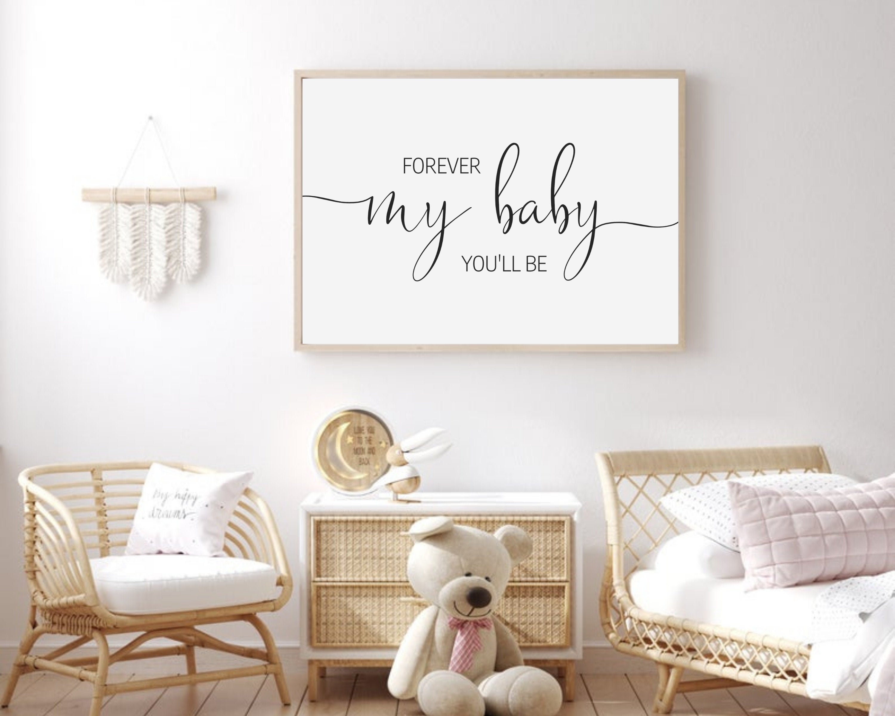 FOREVER MY BABY Nursery Decor Nursery Wall Decor Printable - Etsy