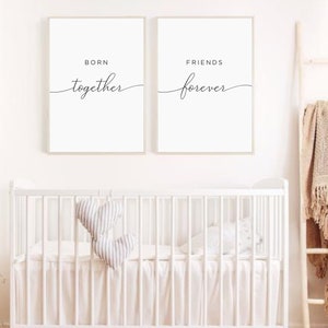 TWIN NURSERY DECOR Twin Girl Nursery Twin Boy Sign Baby - Etsy