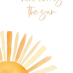 Boho Setting Sun Nursery Wall Art Print, Set of 3 Prints, Boho Sunshine ...