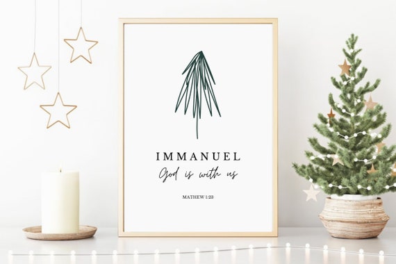 CHRISTMAS WALL ART Christmas Bible Verse Christmas Decor - Etsy