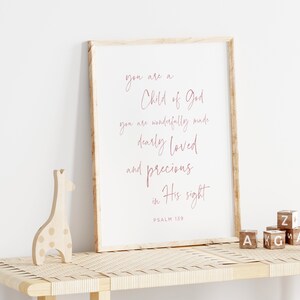 Kids Bible Verse, Scripture Poster Boho Wall Art, Church Sunday School ...