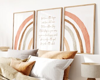 Watercolor Flower Wall Art Boho Wall Decor Neutral Color - Etsy