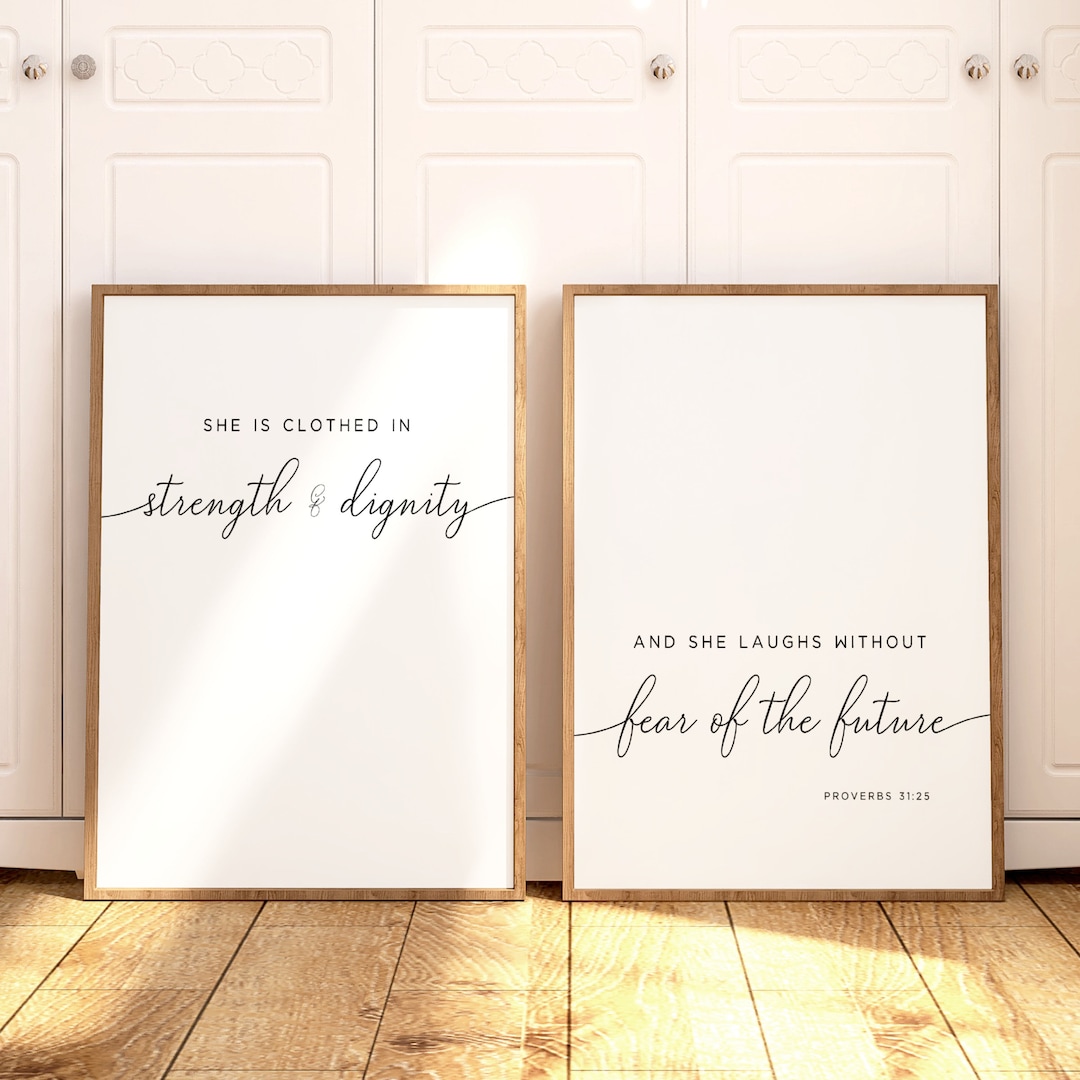 Nursery Bible Verse Wall Art, Girl Bible Verse, Scripture Poster Boho ...