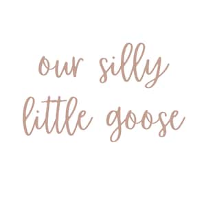 Girl Nursery Print Silly Goose Nursery Wall Art Set of 2 Baby Girl Baby ...