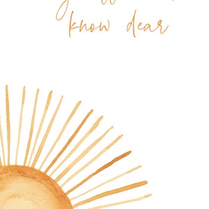 Boho Setting Sun Nursery Wall Art Print, Set of 3 Prints, Boho Sunshine ...