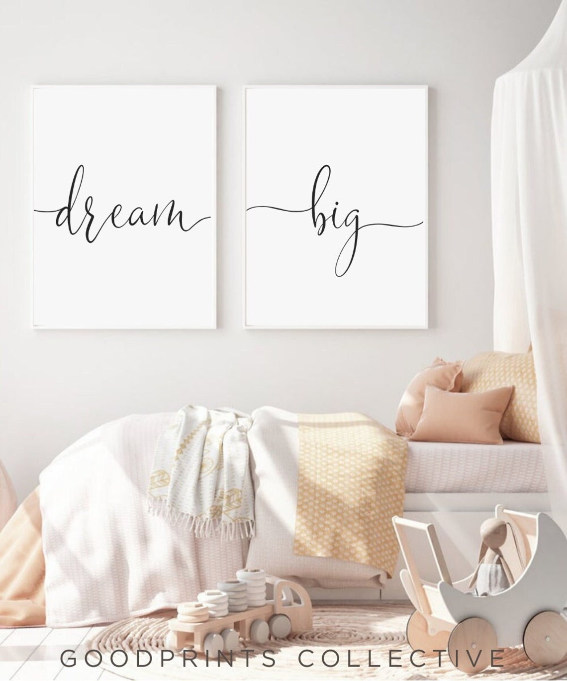 Dream Big Wall Decor Nursery Sign Nursery Wall Art Nursery - Etsy