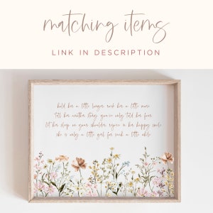 Christian Nursery Wall Art Girl Room Wall Decor Bible Verse Nursery ...