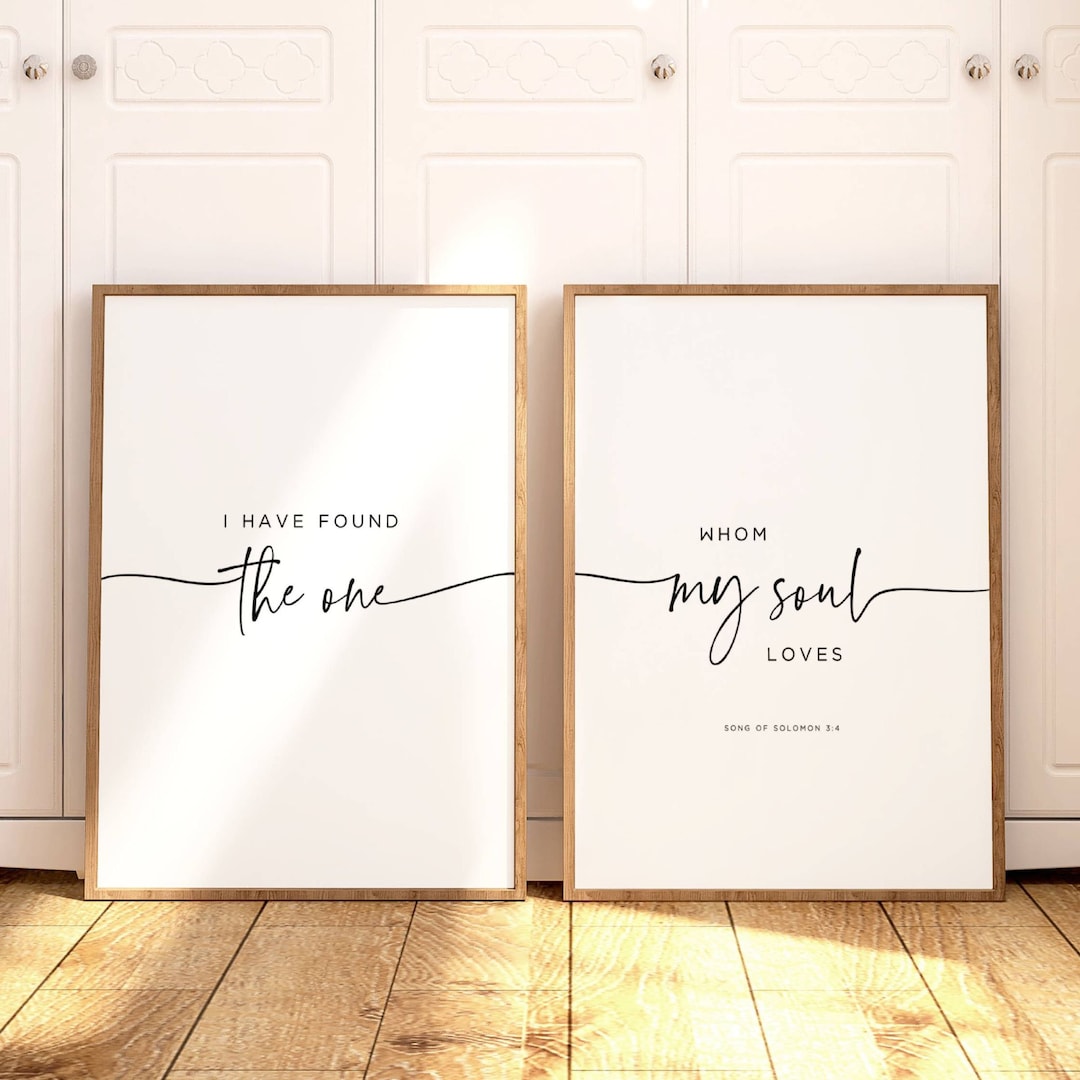 Christian Wall Art, Bedroom Wall Art, Above the Bed Decor, Bible Verse ...