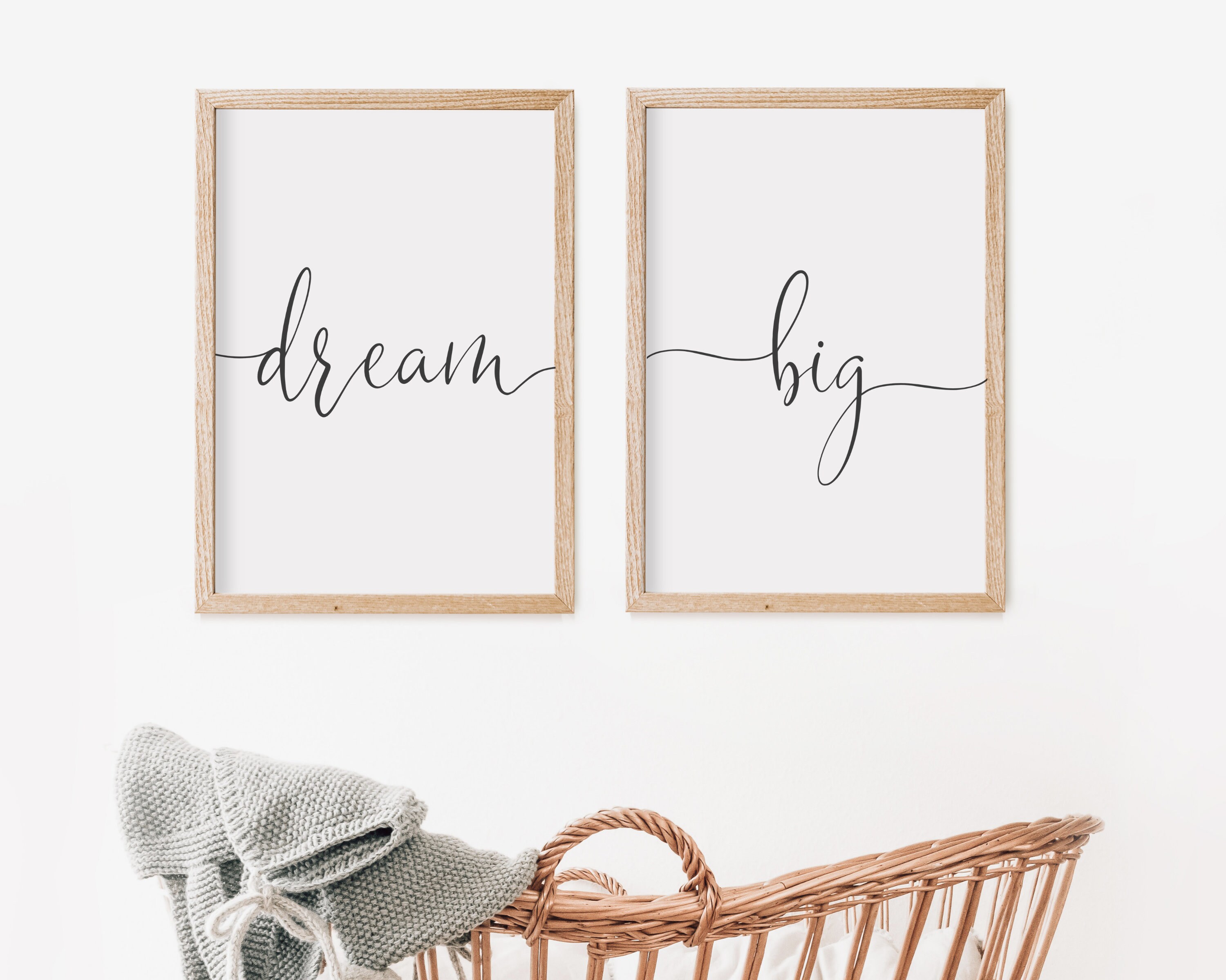 Dream Big Wall Decor Nursery Sign Nursery Wall Art Nursery | Etsy