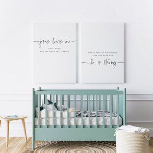 Christian Nursery Wall Art Christian Nursery Decor Girl Jesus - Etsy