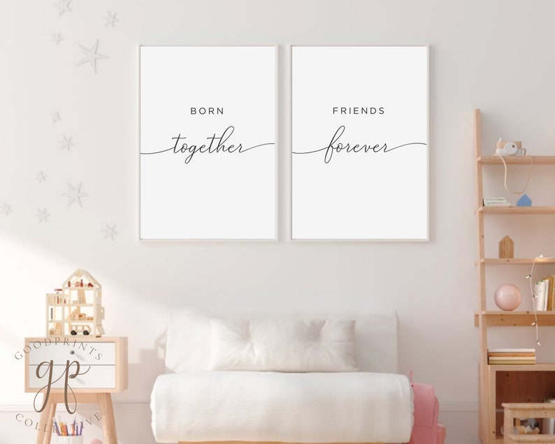 TWIN NURSERY DECOR Twin Girl Nursery Twin Boy Sign Baby - Etsy