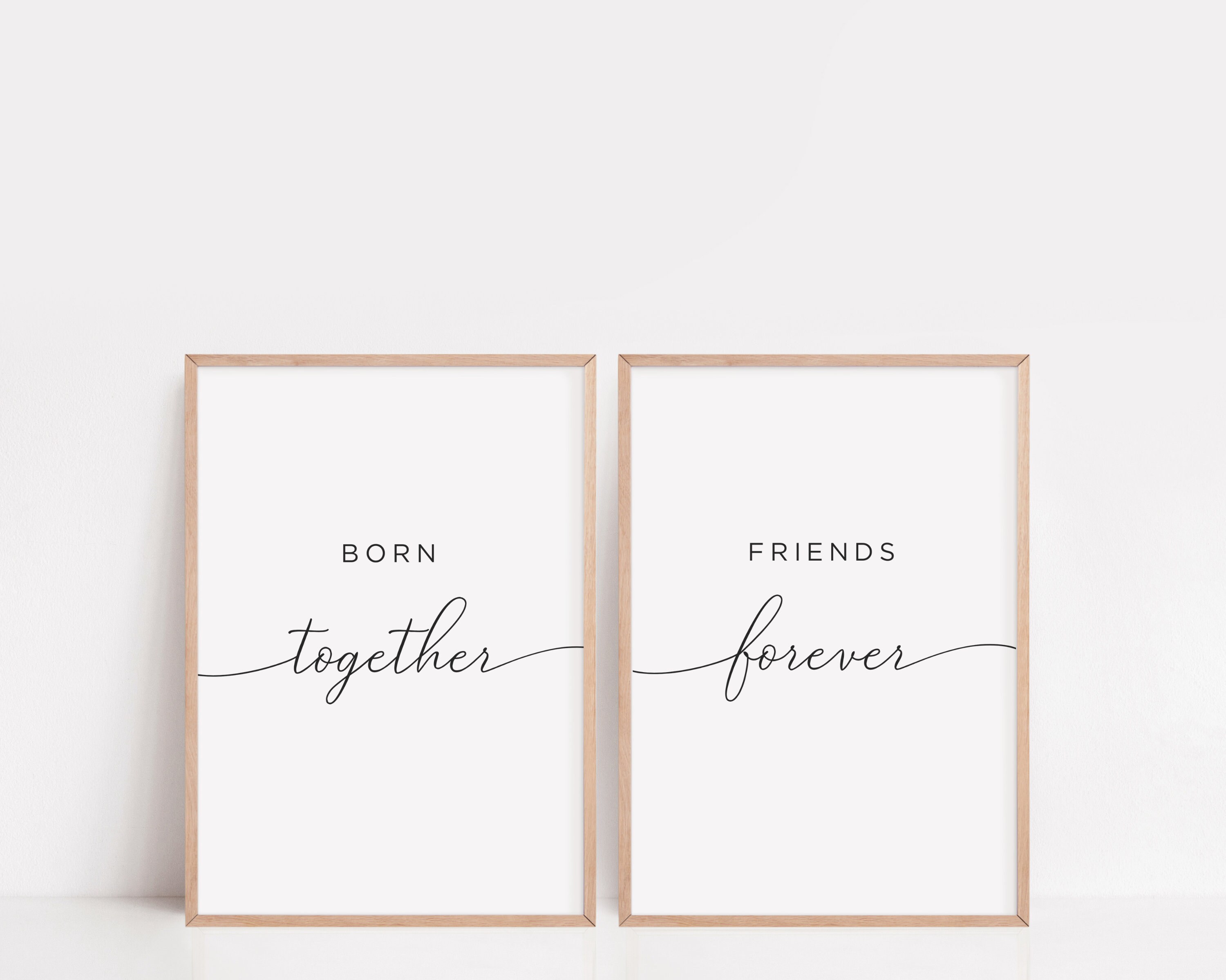 TWIN NURSERY DECOR Twin Girl Nursery Twin Boy Sign Baby - Etsy