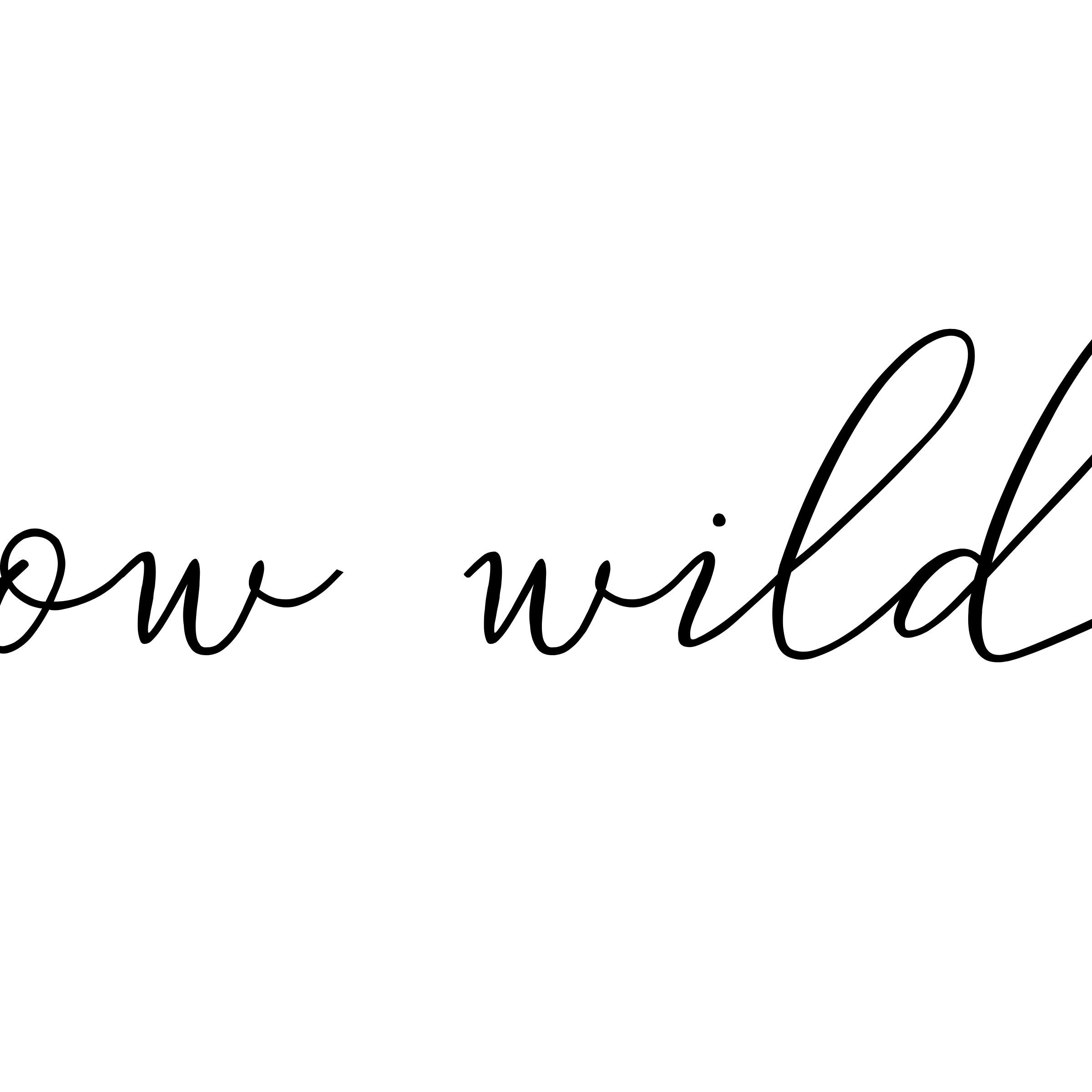 Grow Wild Little Child Nursery Wall Art Printable Baby Room - Etsy