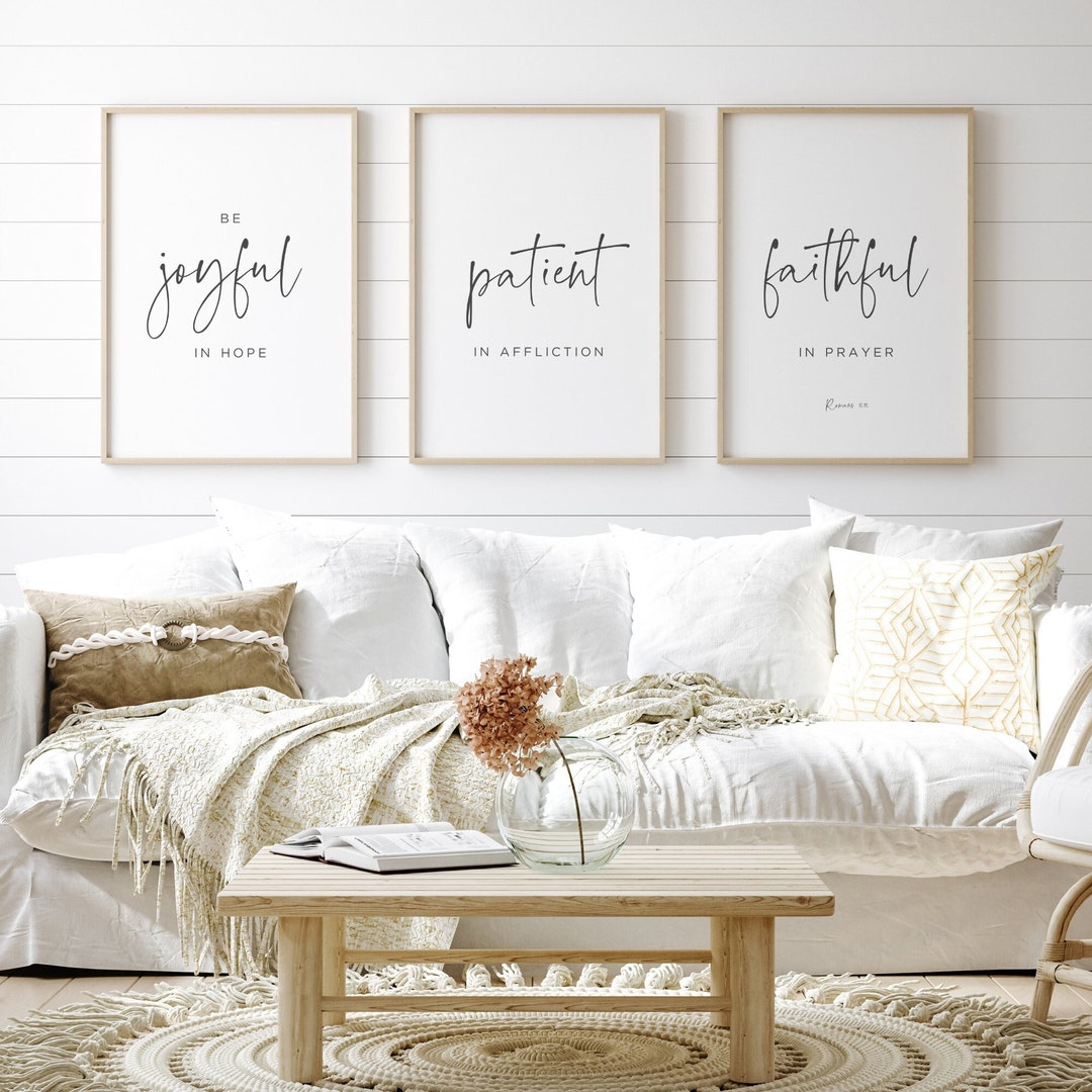 Christian Decor Christian Wall Art Bible Verse Wall Decor - Etsy