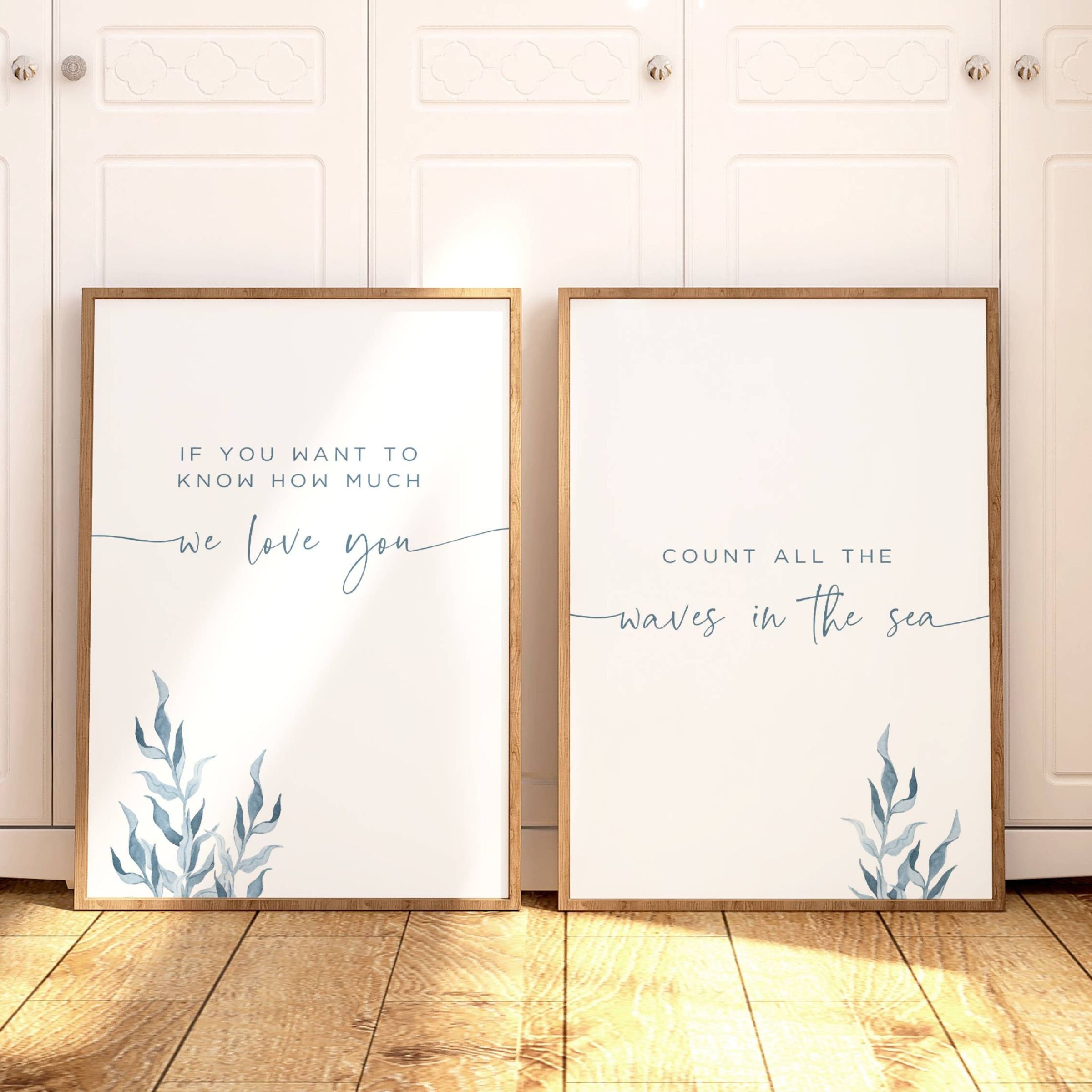 Beach Nursery Wall Art, Ocean Theme Nursery, Nautical Nursery Wall Art ...