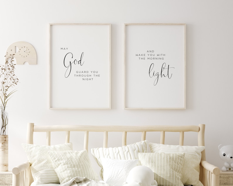 Nursery Bible Verse Wall Art Nursery Bible Print Nursery - Etsy