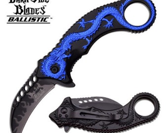 Blue Dragon Knife - Etsy