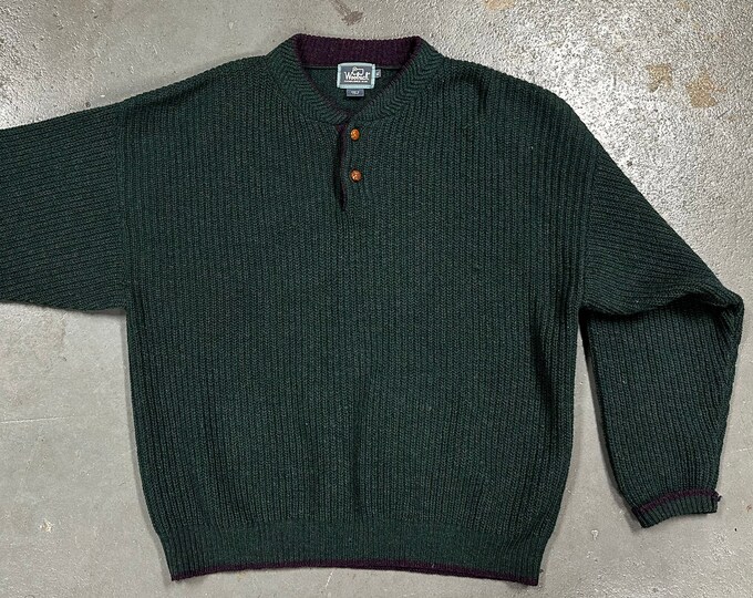XL Vintage Wool 90's Pull Over Sweater - Etsy