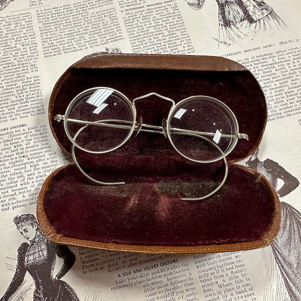 Round Wire Frame Glasses - Etsy