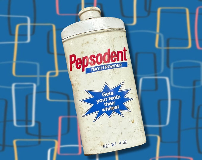 Vintage Late 70's Metal Pepsodent Tooth Powder Tin - Etsy