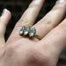 Vintage Vogue Gold Stone Pearlescent Ring Size 7 3/4 - Etsy