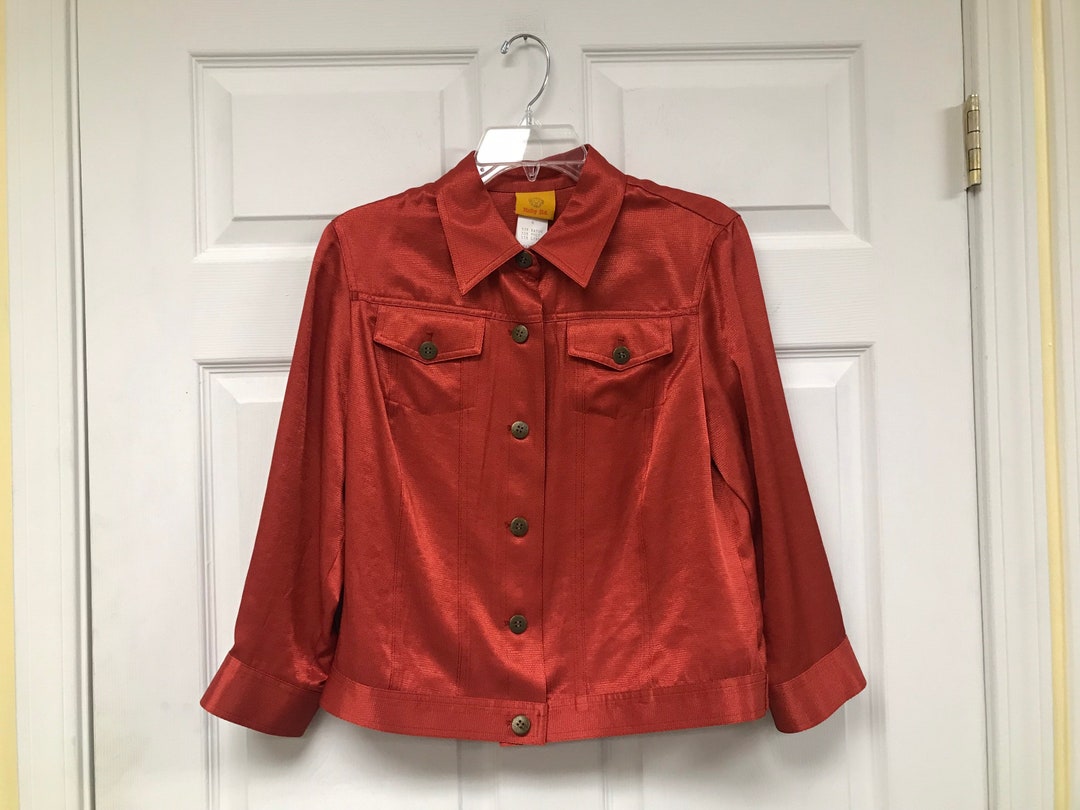 Vintage 90's Metallic Copper Jacket - Etsy