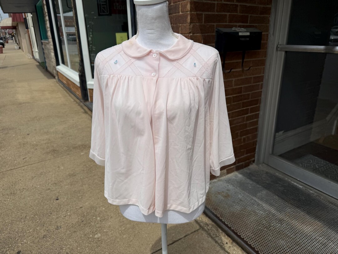Vintage 50's/60's Pastel Nylon Bed Jacket - Etsy