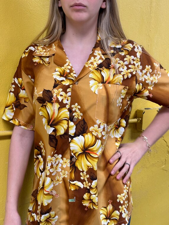 1950s 1960s Hawaiian Pinup Swimsuit Playsuit Ro… Gem