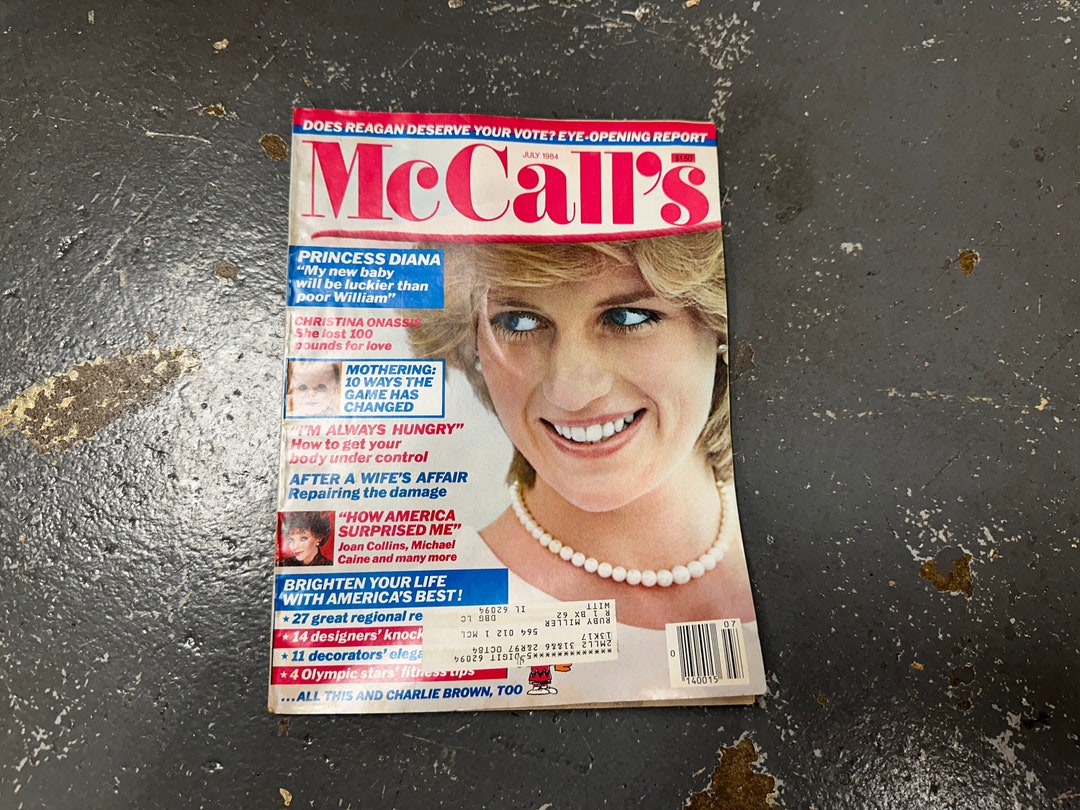 July 1984 Princess Diana Prince Harry Birth Mccall's Magazine - Etsy