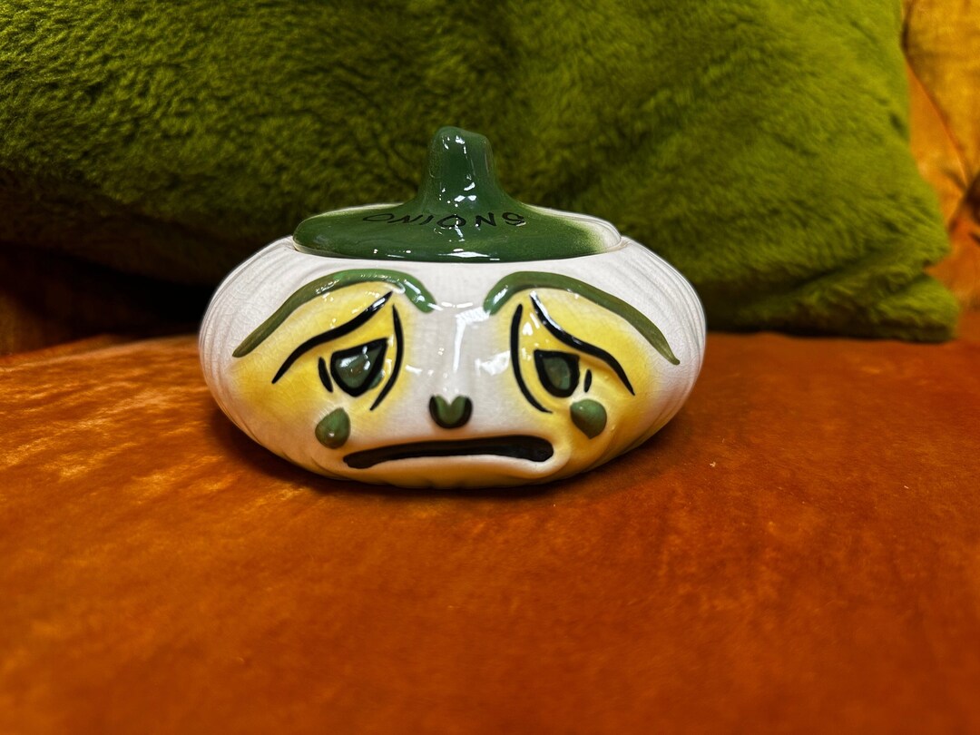 Vintage 50's Mid Century Anthropomorphic Crying Onion Jar - Etsy