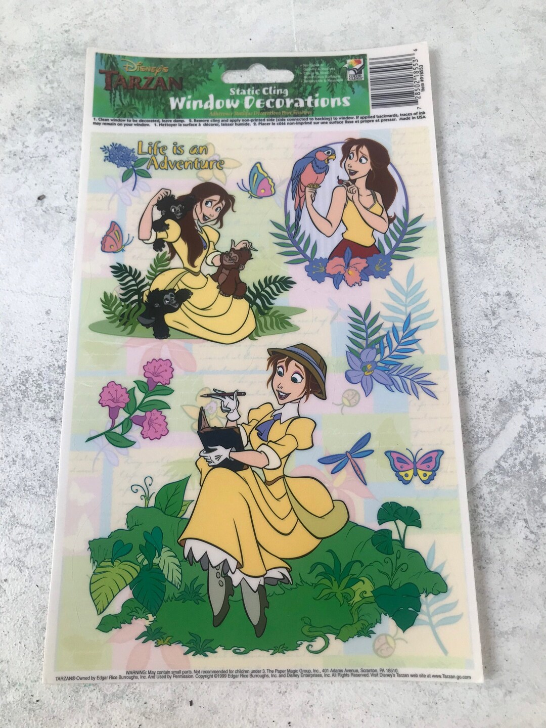 Vintage New Old Stock 1999 Disney Tarzan Window Clings - Etsy