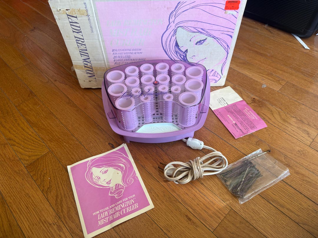 Vintage 1973 LADY REMINGTON Mist Hair Curler Hair Hot Rollers Curlers ...