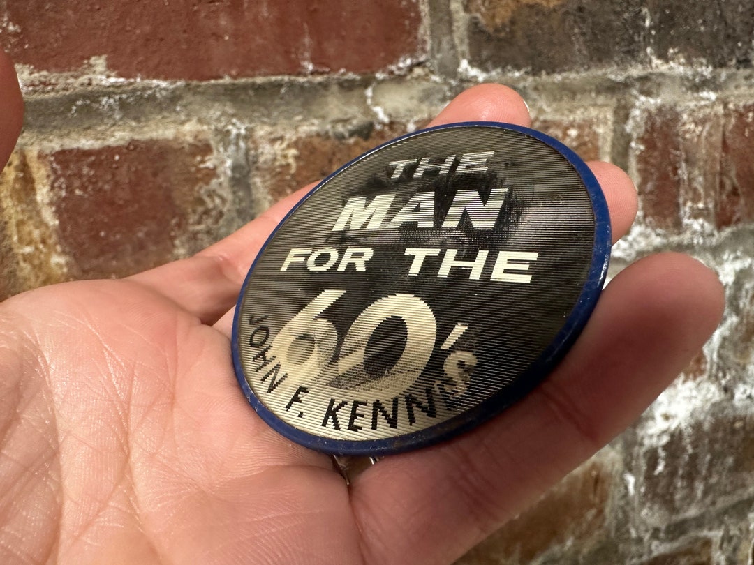 Vintage holographic 1960 JFK Election the Man for the 60's Campaign ...
