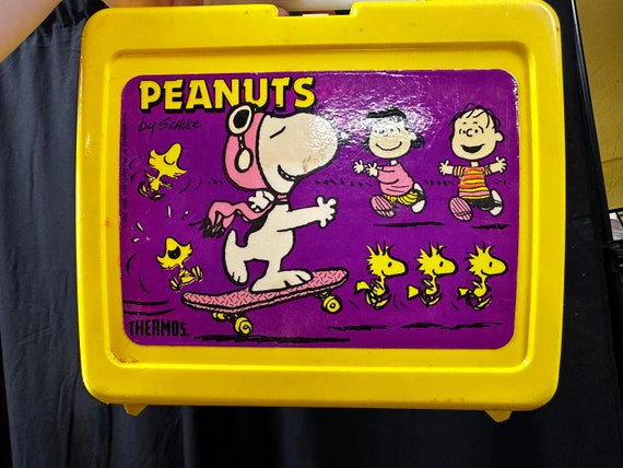 Plastic Vintage 80's Peanuts Snoopy and Woodstock Lun… - Gem