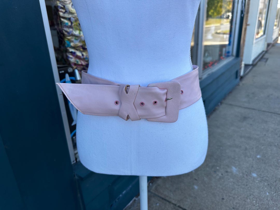 Oversize Vintage 70's/80's Pink Glam Rock Belt - Etsy