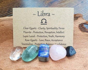 Libra Stones Set Libra Crystals Healing Stones Gemstones Gifts | Etsy